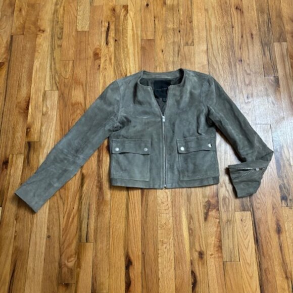 Club Monaco | Jackets & Coats | Club Monaco Genuine Suede Jacket Size ...